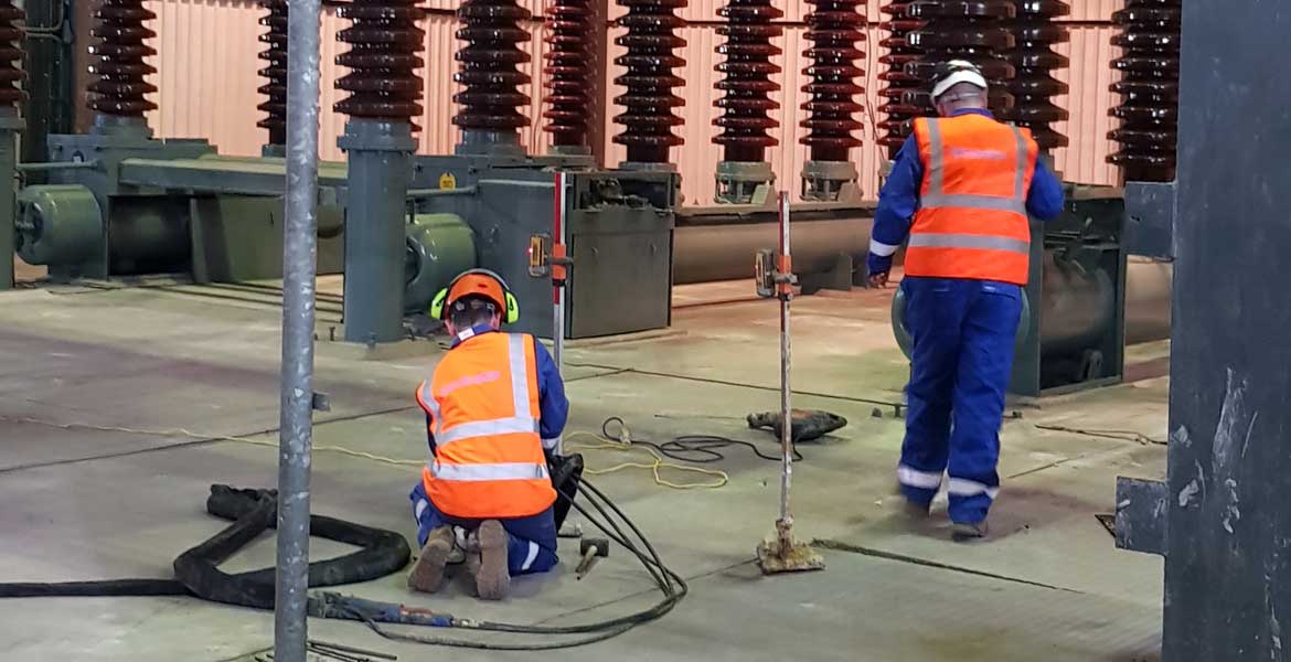 Barking substation stabilisation and void filling | Geobear UK