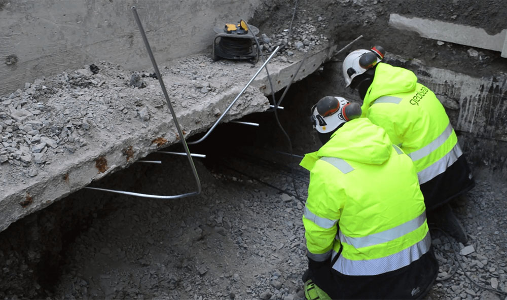 Tomrumsfyllning av kulvert under bilväg