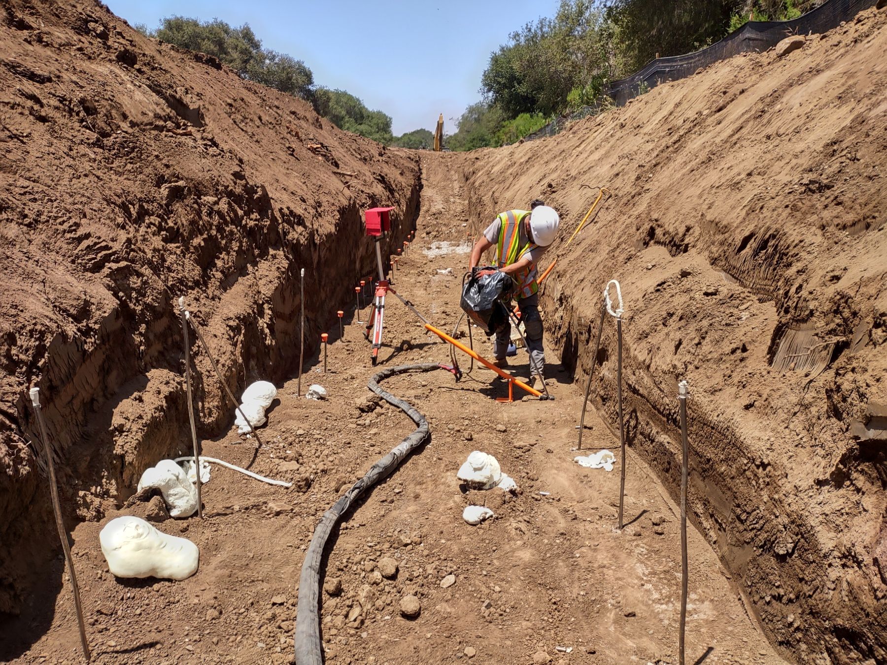 Deep injection technique supports city sewer main project